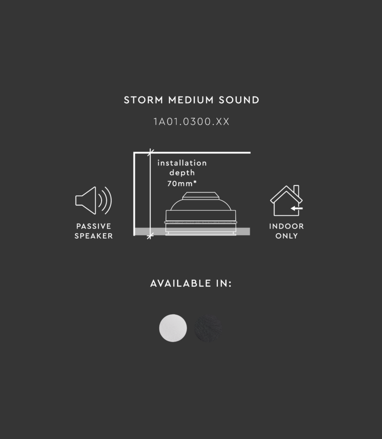 Explore the ceiling integrated speaker "sound" from ONE A